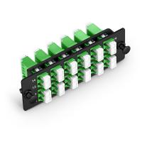 China Rongbang 12 Port LC APC Duplex Adapter Panel 24 Fibers OS2 Single Mode Fiber Cassette Module for sale