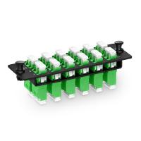 China Rongbang 12 Port LC APC Duplex Adapter Panel 24 Fibers OS2 Single Mode Fiber Cassette Module for sale