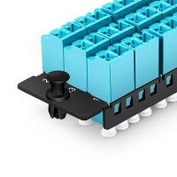China 18 Port LC Duplex Fiber Adapter Panel 36 Fibers OM4 Multimode Shuttered for sale