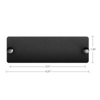China Rongbang RBTX-PB Blanking Fiber Adapter Panel Multi-Mode 35x109mm Steel Black for sale