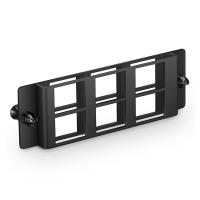 China 6 Port Wall Mount Fiber Patch Panel Box Multimedia Copper Modular 6 Plastic Clips for sale