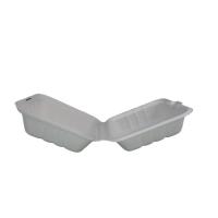 China Sugarcane Bagasse Biodegradable Clamshell Food Containers 9'' X 7'' for sale