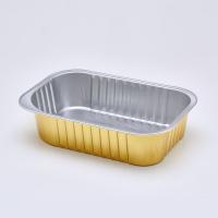 China 680ml Foil Food Container With Lids Mini Disposable Ramekins For Souffle Pudding for sale