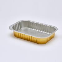 China Dessert Colorful Gold Disposable Aluminium Foil Container Tray Pan for sale