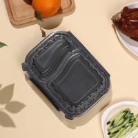China 950ml PP Hinged Lid Microwave Container 34oz 9.1''X7''X3'' for sale