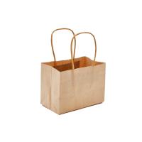China 80gsm Kraft Paper Tote Bag With Twist Handles Food Packing for sale