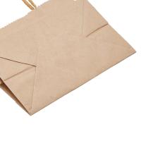 China 80gsm Kraft Paper Tote Bag With Twist Handles Food Packing for sale