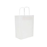 China White Shopping Kraft Paper Bags With Handles 8