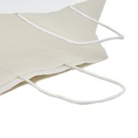 China White Shopping Kraft Paper Bags With Handles 8
