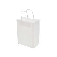 China White Shopping Kraft Paper Bags With Handles 8