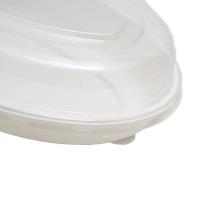 China 26OZ Eco Friendly Biodegradable Container Sugarcane Bagasse Takeaway Oval Bowl for sale