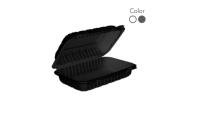 China Takeaway Meal Container Takeout MFPP Hinged Lid Microwavable Container 9”x6”x2.6” for sale