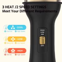China Wholesale Professional One-Step Hair Dryer Brush LCD Temperature Display Iron Electric Blow Styler Comb 1000W 2-Speed Fast for sale