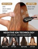 China Wholesale Professional One-Step Hair Dryer Brush LCD Temperature Display Iron Electric Blow Styler Comb 1000W 2-Speed Fast for sale