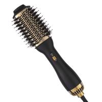 China Wholesale Professional One-Step Hair Dryer Brush LCD Temperature Display Iron Electric Blow Styler Comb 1000W 2-Speed Fast for sale