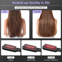 China Electric Ceramic Hair Straightening & Curling Comb Portable Waterproof Hair Styling Tool for Hotel Use for sale