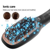 China Electric Ceramic Hairdryer Brush Straightener Overheating Protection Negative Ion Technology Fast Heating Lightweight Hotel for sale