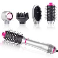 China Women's Ionic High Speed Outdoor Salon Hair Dryer Brush Straightener Curler Massager Rapid Warming Volumizer 1200W Hotel & RV for sale