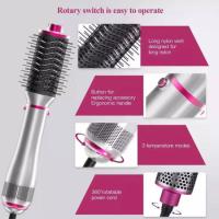 China Women's Ionic High Speed Outdoor Salon Hair Dryer Brush Straightener Curler Massager Rapid Warming Volumizer 1200W Hotel & RV for sale