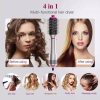 China Women's Ionic High Speed Outdoor Salon Hair Dryer Brush Straightener Curler Massager Rapid Warming Volumizer 1200W Hotel & RV for sale