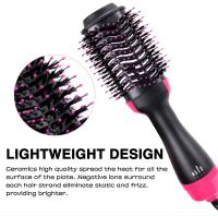 China Hair Dryer Hot Air Brush Styler Volumizer Hair Straightener Curler Comb Roller Ceramic Household Use Electric Ion Blow Dryer for sale