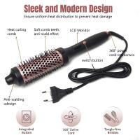 China Professional Portable Hair Brush Comb LED Temperature Display PTC Heater Thermal Brushes Fast Heating 65W Multi-Function for sale