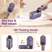 China Electric Travel Garment Steamer Mini Portable Steam Iron 1200W Fast Heat-up Digital Display Compact Handheld Anti-Dry Burning for sale