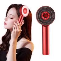 China Stimulate Hair Growth Vibration Massage Comb Plastic Red Light Therapy Thinning Hair Treatment Scalp Massaging Brush 1500mAh for sale