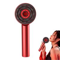 China Promote Hair Growth Portable Head Massager Electric Vibration Massage Comb Red Light Micro-current Oil Applicator 1500mA Battery for sale
