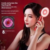 China Promote Hair Growth Portable Head Massager Electric Vibration Massage Comb Red Light Micro-current Oil Applicator 1500mA Battery for sale