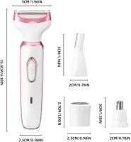 China 4-in-1 Rechargeable Rotating Disc Electric Razor Women Painless Grooming Kit-Portable Plastic Household Travel Use English for sale