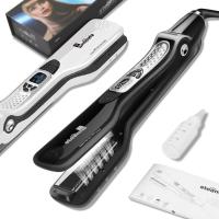 China Professional Electric Ceramic Hair Straightener with LCD Display Steam 5-Level Adjustable for Salon Hotel Outdoor & Home Use for sale