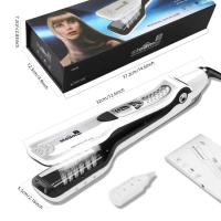 China Professional Electric Ceramic Hair Straightener with LCD Display Steam 5-Level Adjustable for Salon Hotel Outdoor & Home Use for sale