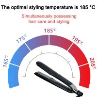 China Professional Ceramic Hair Straightener USB Multi-Temperature Control Fast Heating Overheating Protection Portable Outdoor Hotel for sale