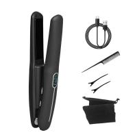 China USB Cordless Hotel & Outdoor Use Multi-Temperature Fast Heating Portable Ionic Hair Straightener for sale
