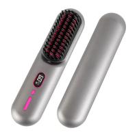 China Rechargeable Foldable Negative Ion Portable Ceramic Curling Hair Comb 12-Temperature USB Household Doesn't Hurt Hair Travel for sale
