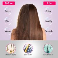 China Rechargeable Foldable Negative Ion Portable Ceramic Curling Hair Comb 12-Temperature USB Household Doesn't Hurt Hair Travel for sale