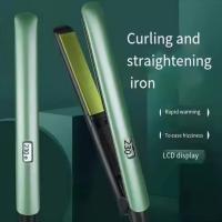 China Hair Straightener Salon Professional Electric Digital LED Ceramic Coating Fast Heating Overheating Protection Flat Iron Outdoor for sale