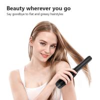 China USB Cordless Battery-Powered Ionic Hair Straightener Aluminum Plates LED Display Portable for Household Hotel Outdoor Travel Use for sale