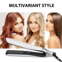 China Platinum+ Chronos Professional Salon Styler Electric Ceramic Hair Straightener Curling Iron LED Fast Heating Portable Hotel for sale