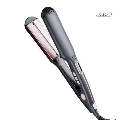 China Beslife Professional Electric Infrared LCD Hair Straightener Dual Wet/Dry Fast Heating Portable Wide Plate Flat Iron Home Hotel for sale