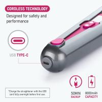 China Beslife Professional Negative Ion USB Hair Straightener Multi-Temperature Wide Plate Portable Fast Heating Hotel Household Use 1 for sale