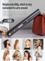China 2-in-1 Cordless Hair Straightener & Curler LCD Display Travel Safe Ceramic Plates for Fine to Thick Hair Household Use for sale