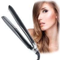 China Electric Ceramic Flat Iron Hair Straightener Infrared Ionic Nano Plates LCD Temperature Display 1-Year Warranty Outdoor Hotel for sale