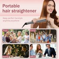 China Professional 3-in-1 Hot Air Hair Straightener Comb Ceramic PTC Plates LCD Display 1500W Negative Ion Wet/Dry Smoothing Treatment for sale