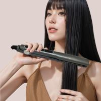 China Professional LED Electric Titanium Hair Straightener Hotel Household Use Portable Fast Heating Wholesale Private Label for sale