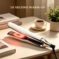China 2026 New Arrival Luxury Portable Wide Hair Straightener Flat Iron Professional Salon RV Styling Tool Frizz-Free Titanium Ionic for sale