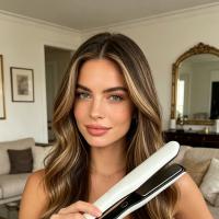 China 2026 New Arrival Luxury Portable Wide Hair Straightener Flat Iron Professional Salon RV Styling Tool Frizz-Free Titanium Ionic for sale