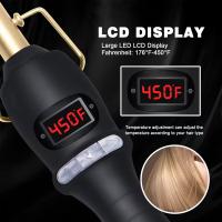 China Portable Ceramic Electric Hot Comb Wigs Professional 2-in-1 Hair Straightener Curling Iron Anti-Scald Hotel Household Use 5 Heat for sale