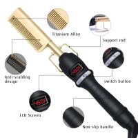 China Electric Ceramic Hair Care Comb Steam 5 Temperature Settings Adjustable Heat Safety Design 35W Power Compact Nylon Household for sale